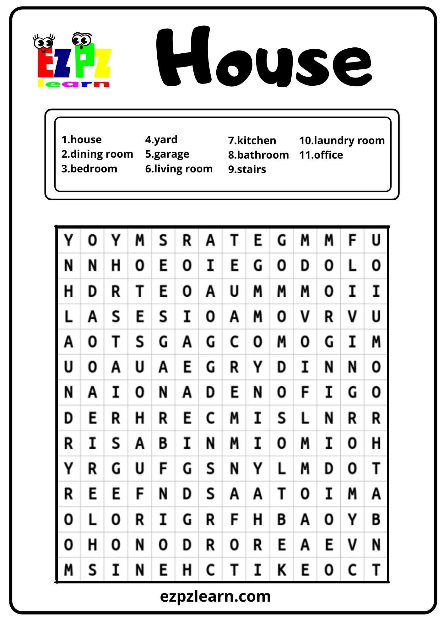 house-rooms-word-search-ezpzlearn